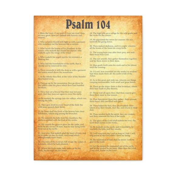 Express Your Love Gifts | Art | Scripture Sign Psalm 4 Chapter Gold Bible Canvas Christian Wall ...